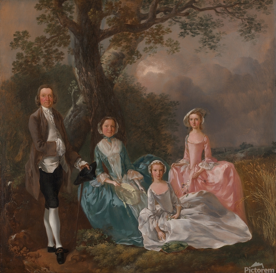The Gravenor Family [circa 1754] by Thomas Gainsborough [1727–1788] by ...